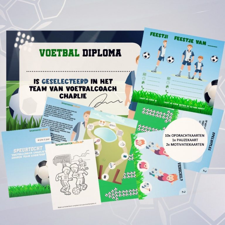 Voetbal Speurtocht "Voetbalcoach Charlie's Gouden Team Avontuur ...